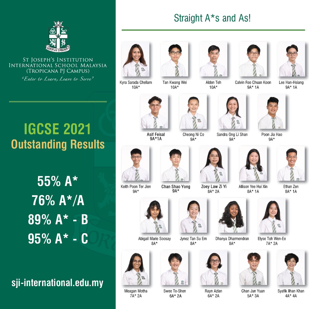ANOTHER SET OF EXCELLENT IGCSE 2021 RESULTS! | ST Joseph's Institution ... ANOTHER SET OF EXCELLENT IGCSE 2021 RESULTS! | ST Joseph's Institution ...